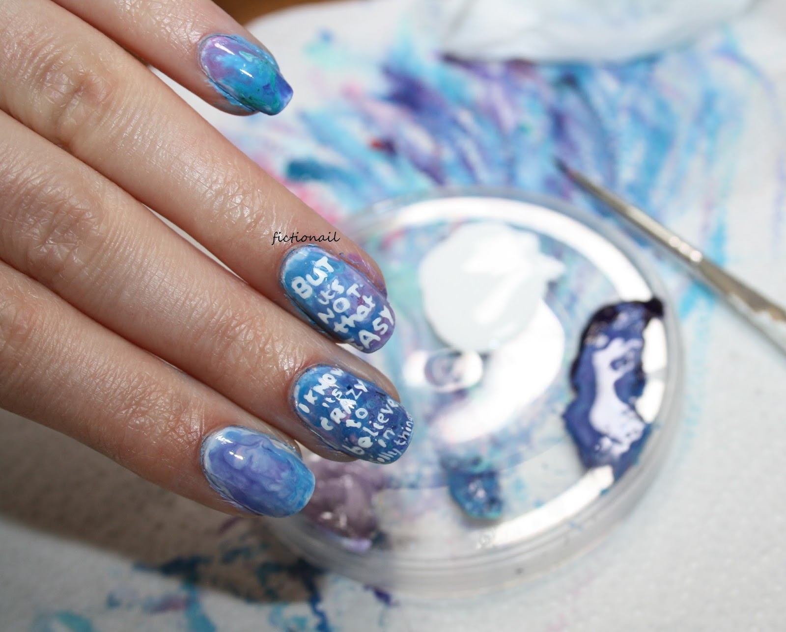 High Hopes Lyric Nail Art for Mental Health Awareness Week