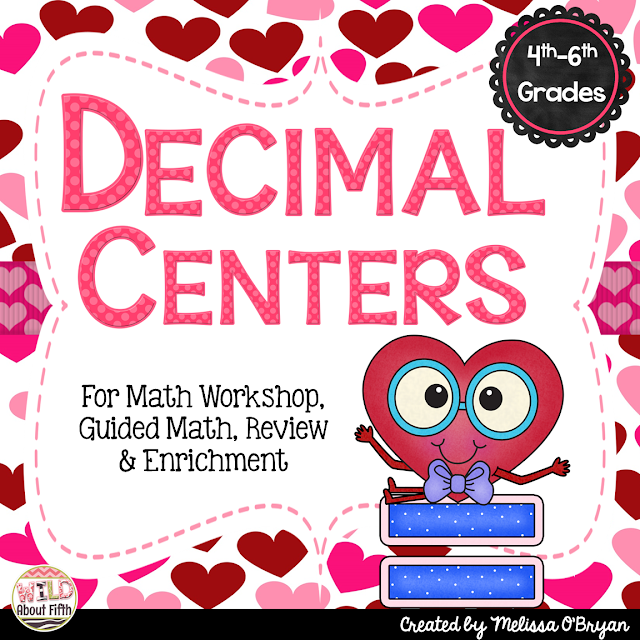 Celebrate Valentine's Day with Themed Decimal Math Centers | Wild about ...
