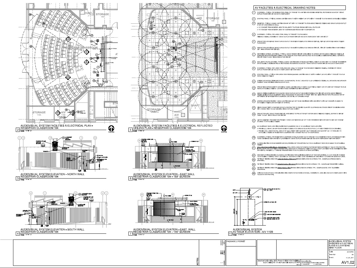 ARCXEN CAD Design Studio: Audio Visual Engineering Drawings