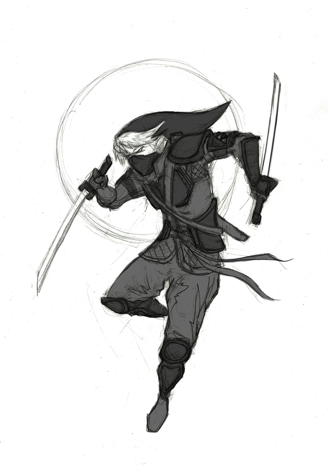 Ezra Lau Art Blog: Link as a Ninja