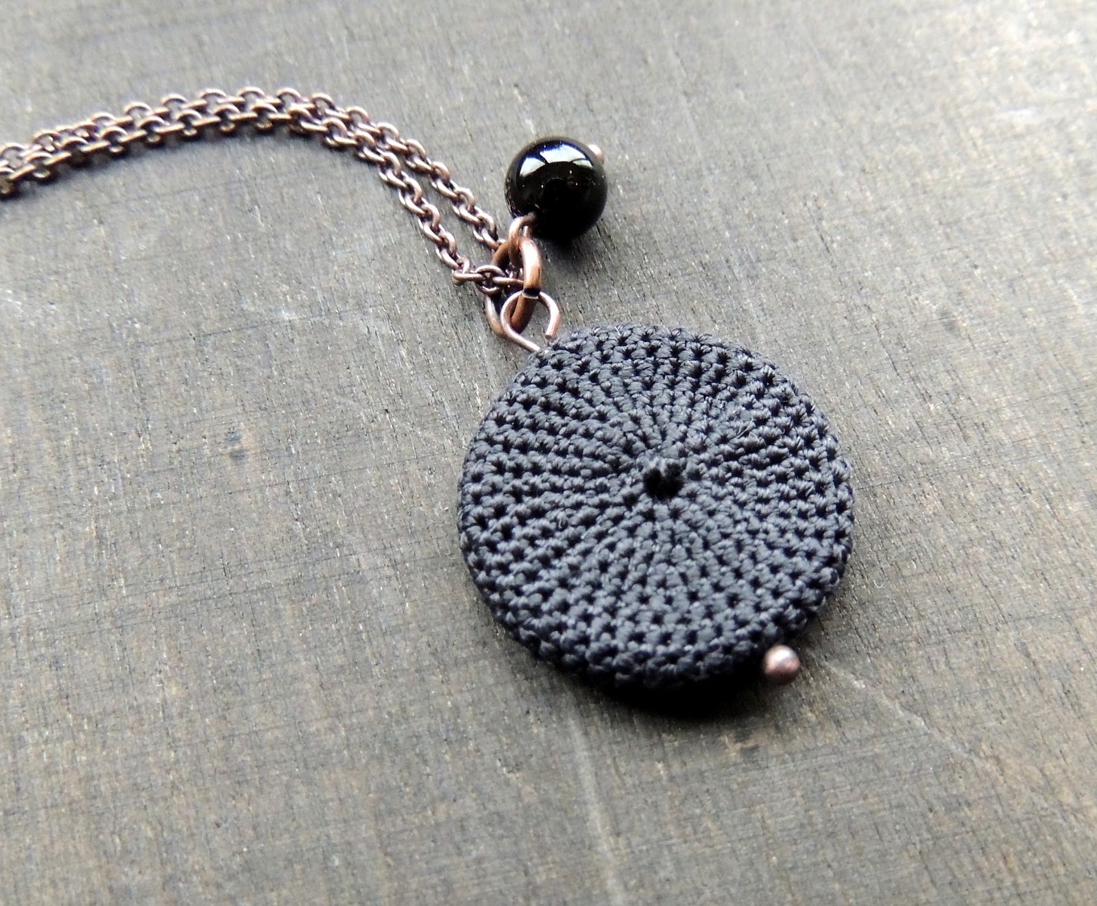 zsazsazsu: Old copper coin pendant