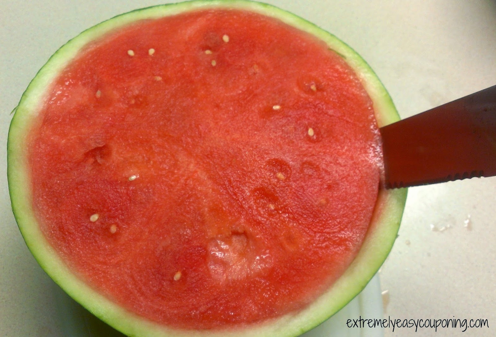 Extremely Easy Couponing: How to cut a watermelon EASY in under 5 minutes!
