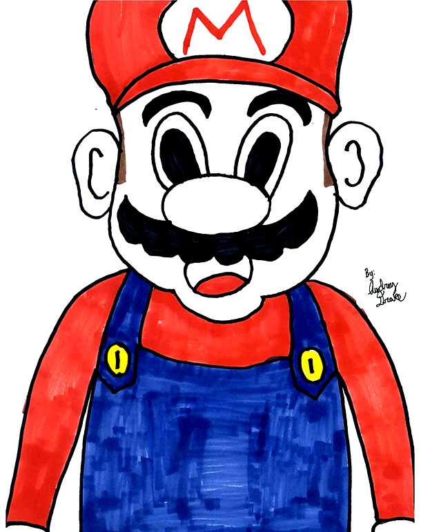 Será que a equipe do site IGN sabe desenhar Mario?