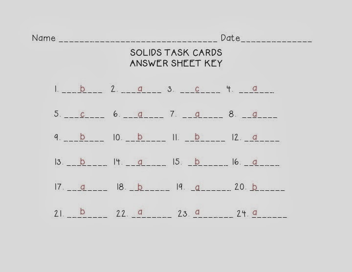 Mrs. Ross's Science Class: FOSS Solids Task Cards Mrs. Ross's Science Class: FOSS Solids Task Cards