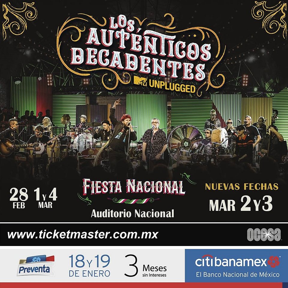 EnPOPados: Los Auténticos Decadentes anuncian dos conciertos más de su ... EnPOPados: Los Auténticos Decadentes anuncian dos conciertos más de su ...