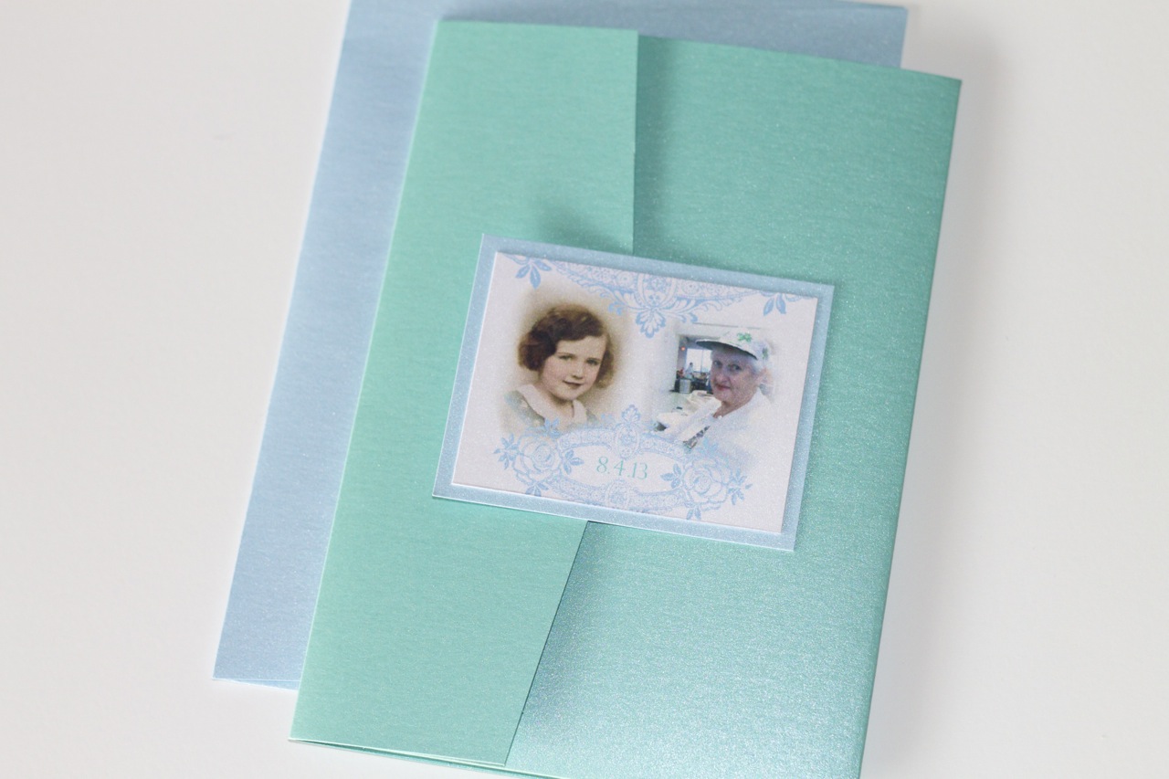 Embellished Paperie: Custom 80th Birthday Invitations in Turquoise and ...
