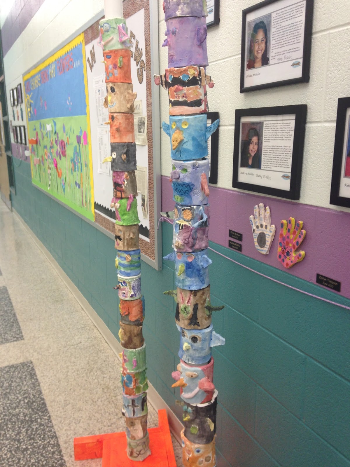 Art Room Blog: Totem Poles in Clay 2nd Grade Project...