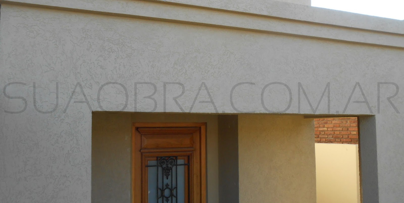 Aplicación Revestimiento Texturado Recuplast similar "Tarquini" - zona ...