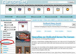 Cara Merubah / Mengganti Bentuk Cursor Di Blog | GobbloggeR