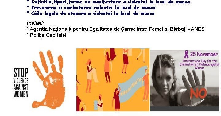 Eveniment Stop violentei la locul de munca! - YWCA