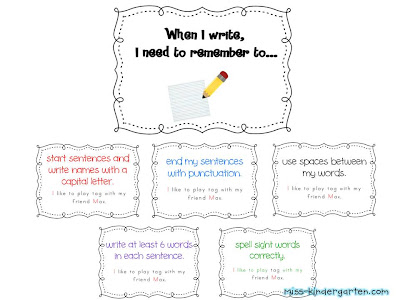 Klassy in Kindergarten: Wonderful Writing Posters & Bookmarks!