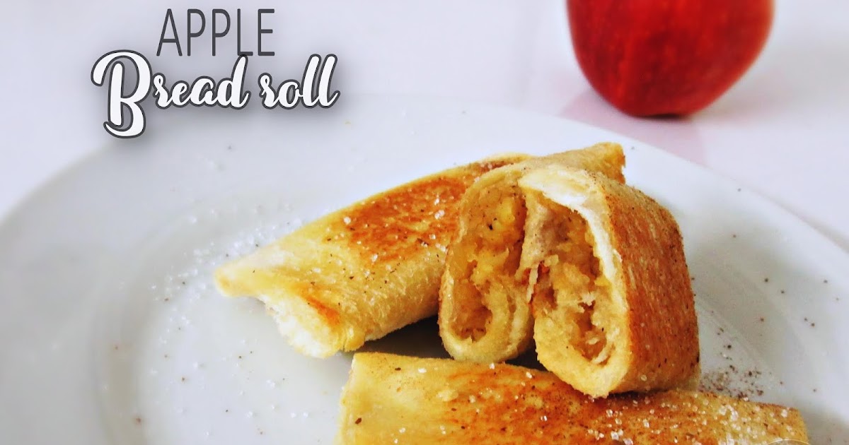 Apple bread roll | quick snack recipe with apple and bread