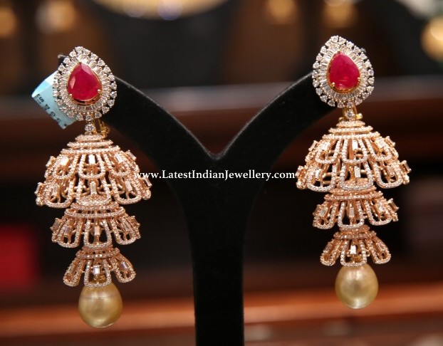 Ruby earrings malabar store