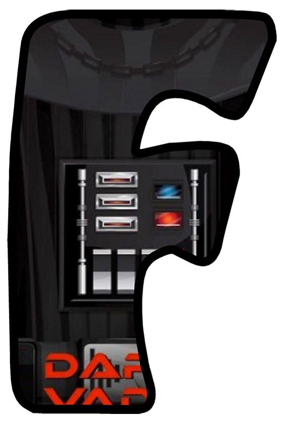 Darth Vader Abc. Abecedario de Darth Vader. - Oh my Alfabetos!