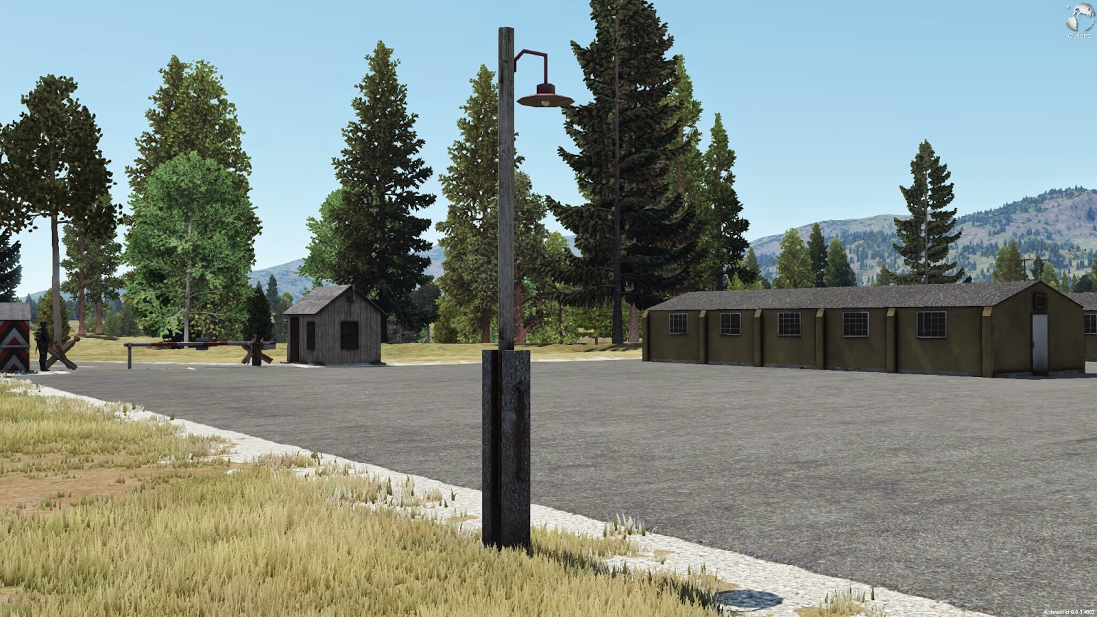 Lamp post military 1940's