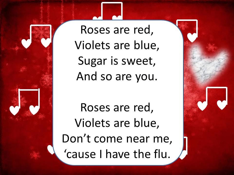 O For Tuna Orff: Valentine's Roses Are Red with the flu to use with ...