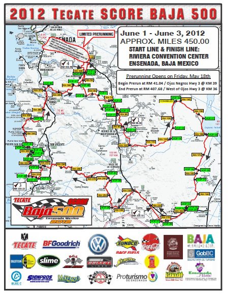MEZCLA PERFECTA: MAPA BAJA 500