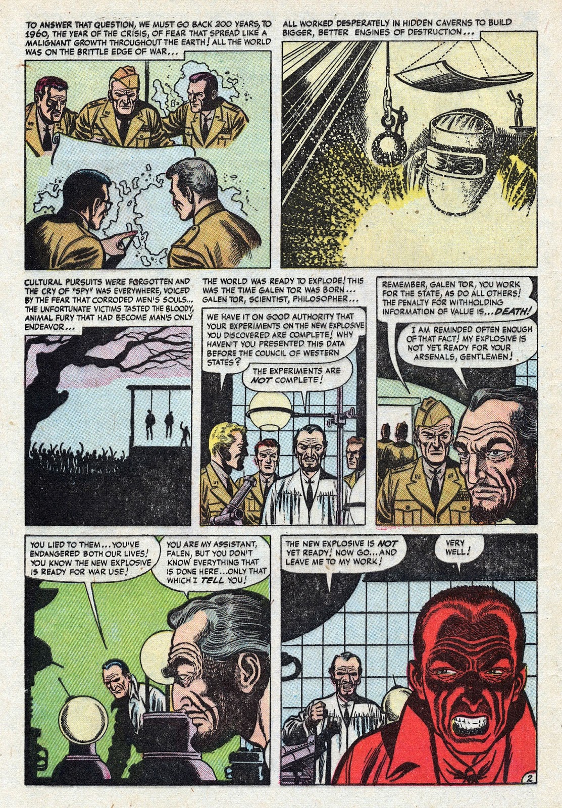 Four-Color Shadows: The Most Hated Man in the World-Joe Sinnott-1953