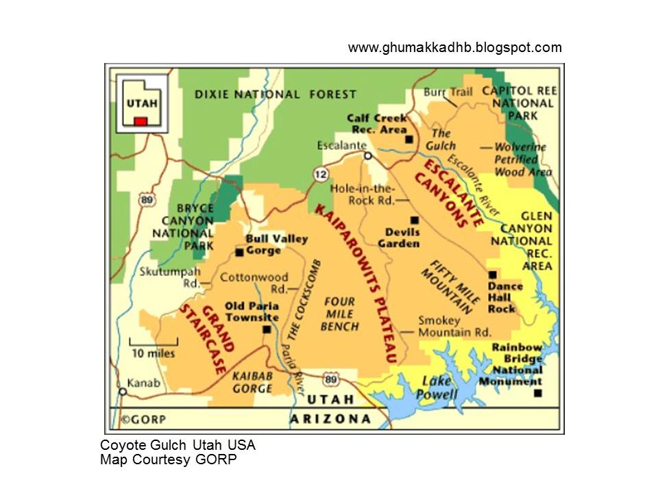 Ghumakkad Harsh: Coyote Gulch- Hiking in a Stream