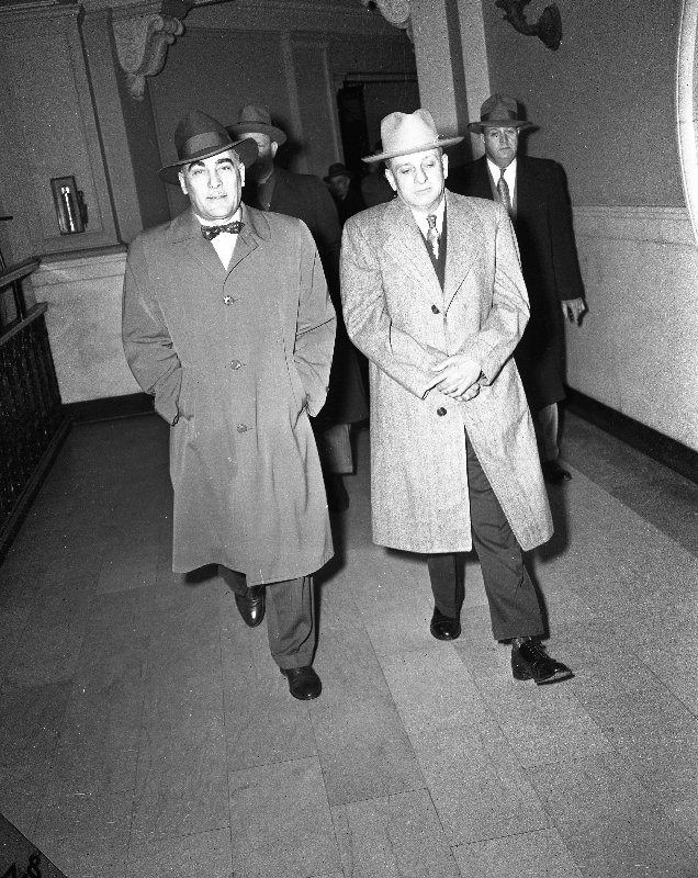 Roger Touhy, Gangster: Roger going to court or leaving court 1944-1953