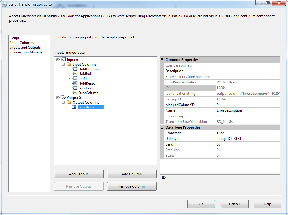 Another Bi And Programming Blog Jason Yousef Error Rows Code And Description In Ssis 