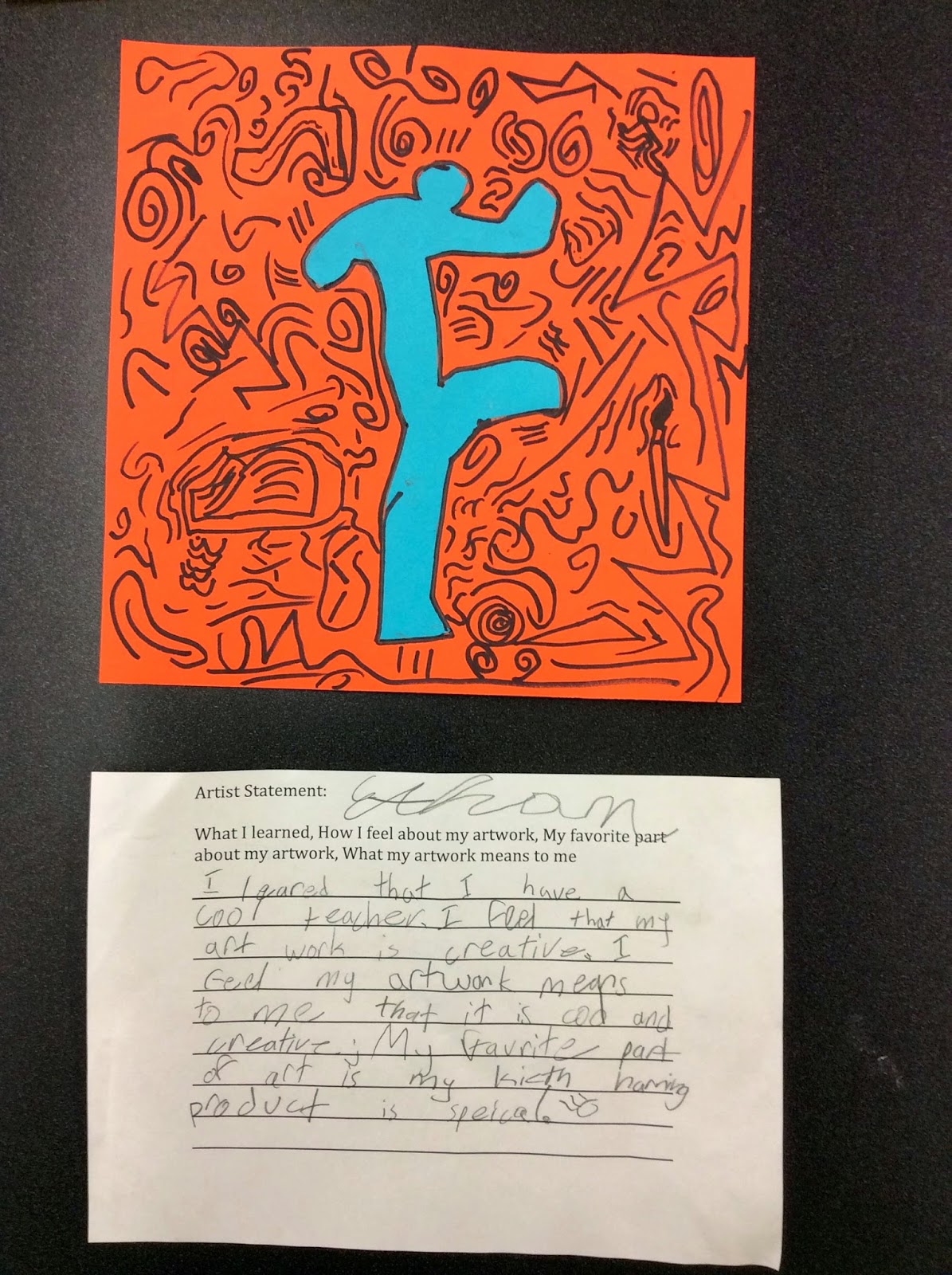 Ms. Curry's Art Room : 3rd Grade Keith Haring Figures
