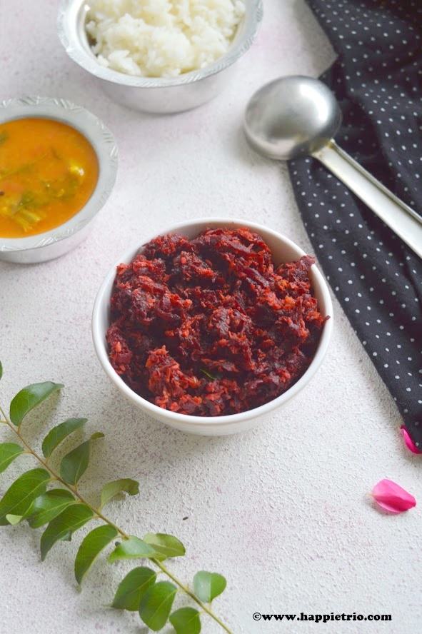 Kerala Style Beetroot Thoran - Cook with Sharmila