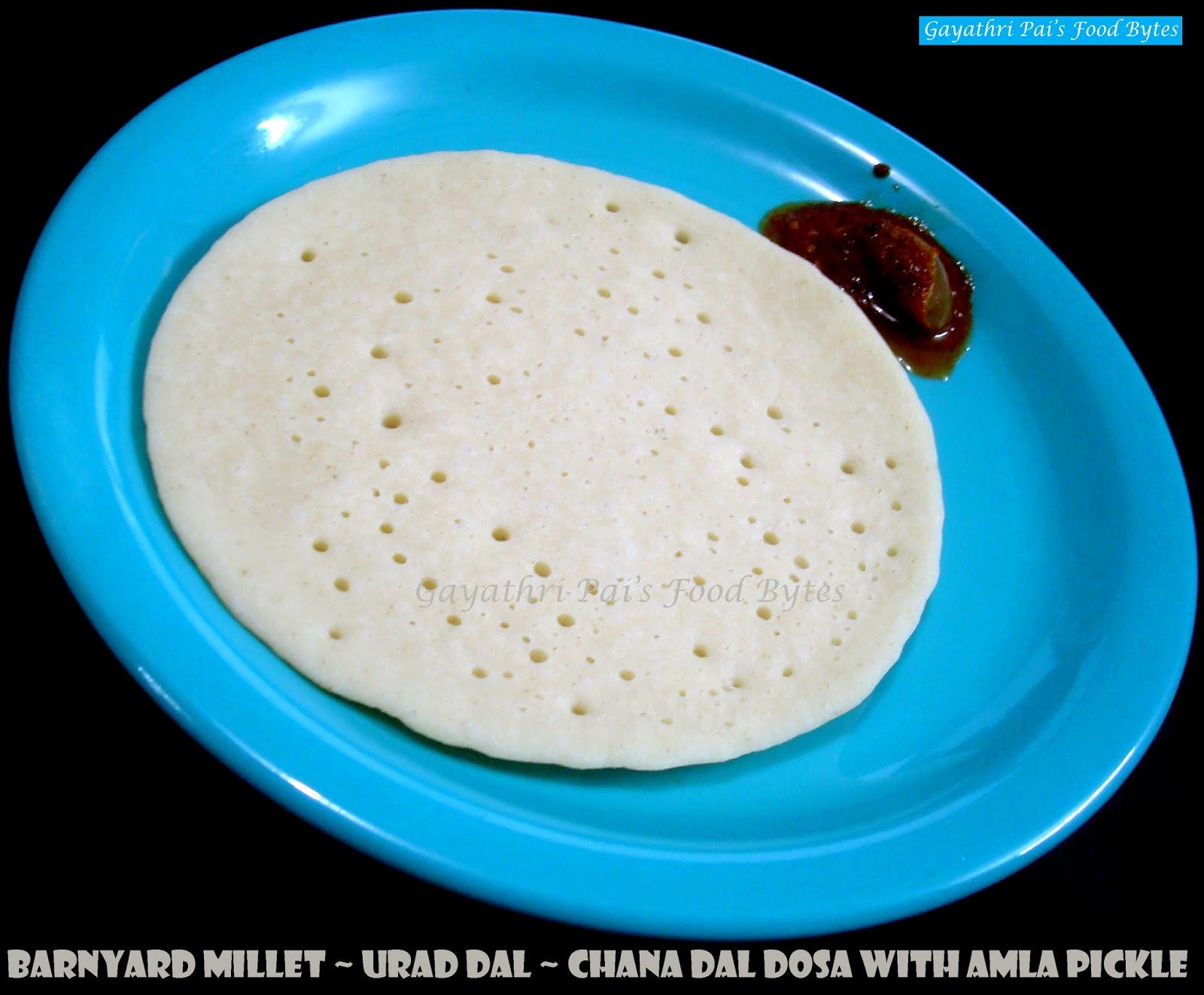 Gayathri Pai's Food Bytes: Barnyard Millet (Varai) ~ Urad Dal ~ Chana ...