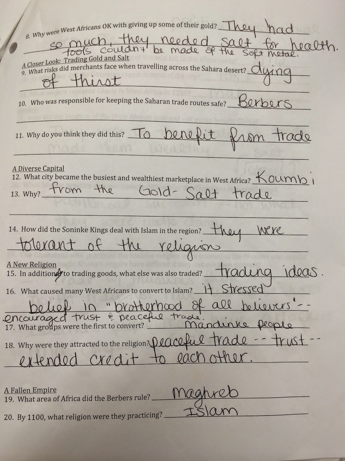 Gateway Dream Team : 7th Grade Social Studies Binder -- Notes and T.O.C.