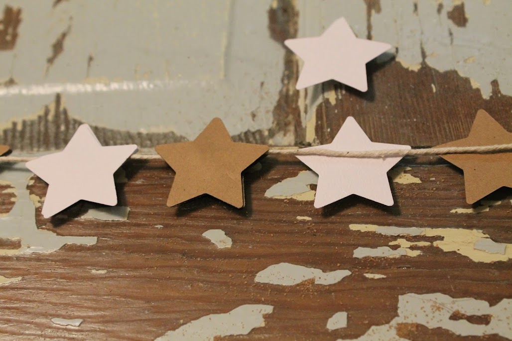 Oh, Cecilia: Paper Star Garland & Our Holiday Mantel