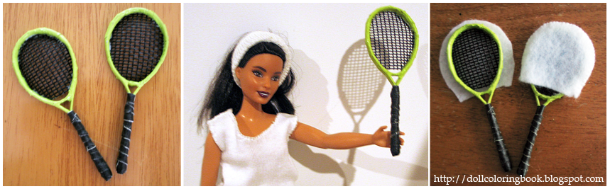Craft Doll Tennis Rackets