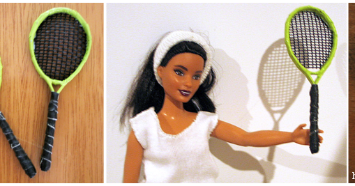 Craft Doll Tennis Rackets