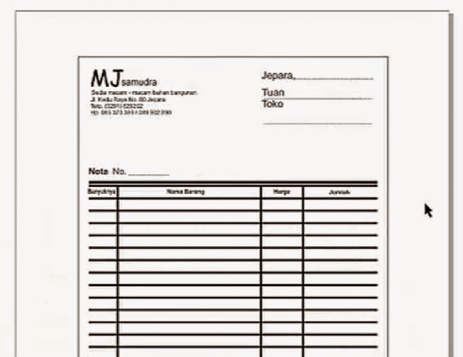 Tutorial coreldraw cara membuat nota standar | DG ONLINE TUTORIAL VIDEO