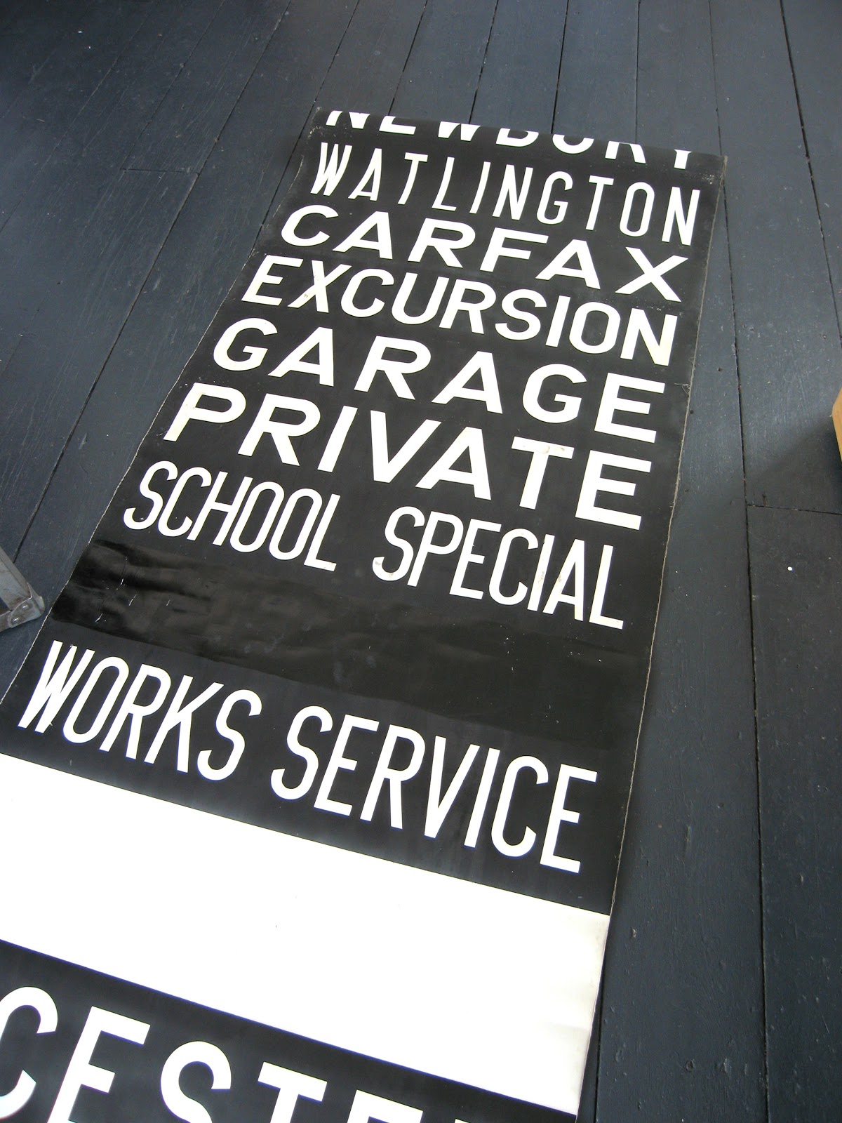 Sukie and friends: Vintage bus destination blinds ready to be made into ...