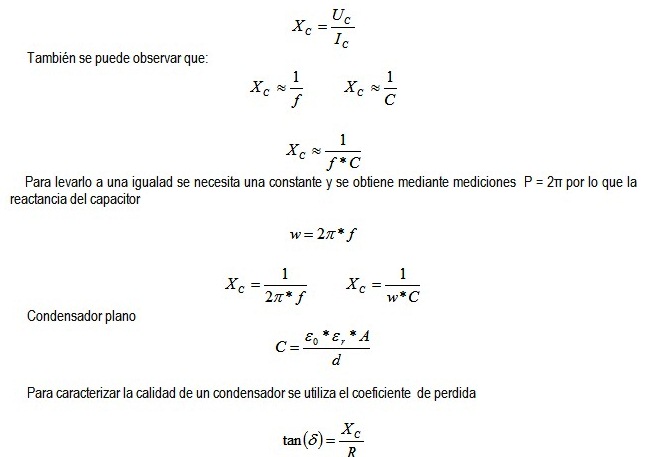IMPEDANCIA DEL CONDENSADOR | Apuntes Ingenieria Electrica
