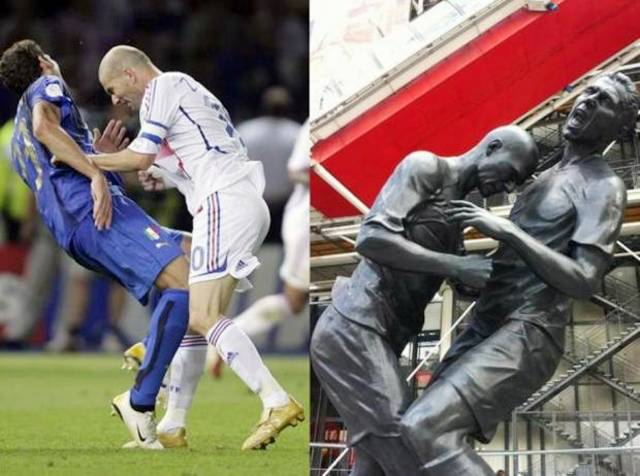 Zidane Headbutt Statue Erected Outside Paris museum - 3D HD Wallpapers