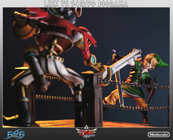 Legend of Zelda: Skyward Sword - Link Vs Scervo Diorama (First 4 Figures)