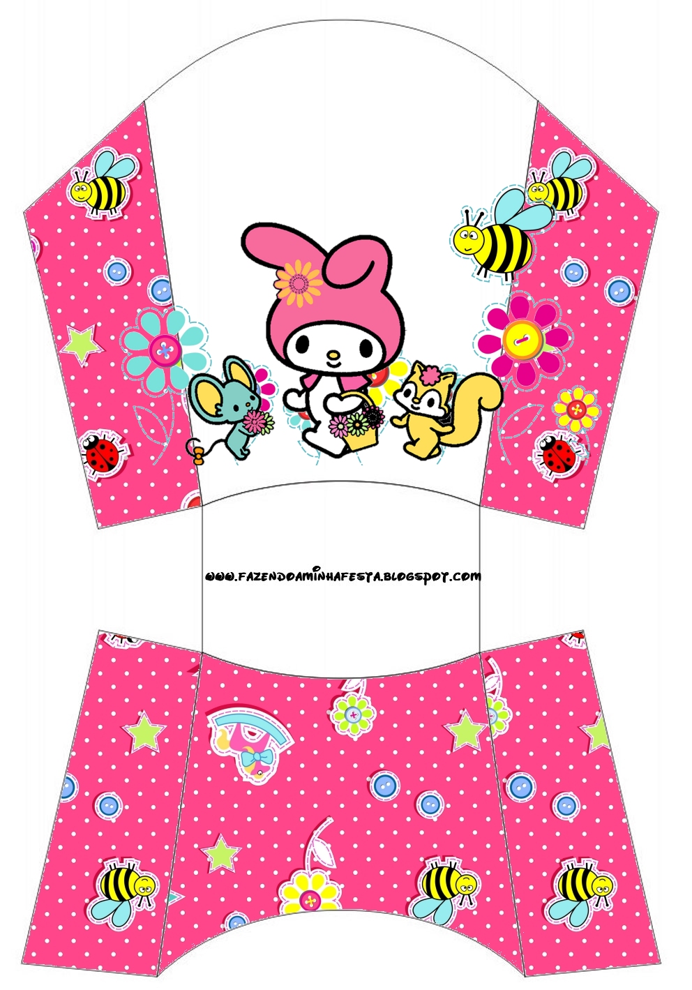 My Melody Birthday Party: Free Printable Boxes. - Oh My Fiesta! in english