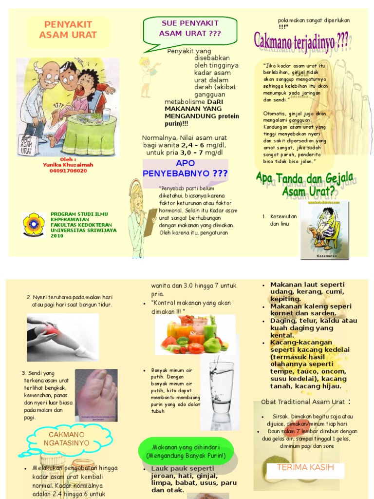 leaflet asam urat - wood scribd indo