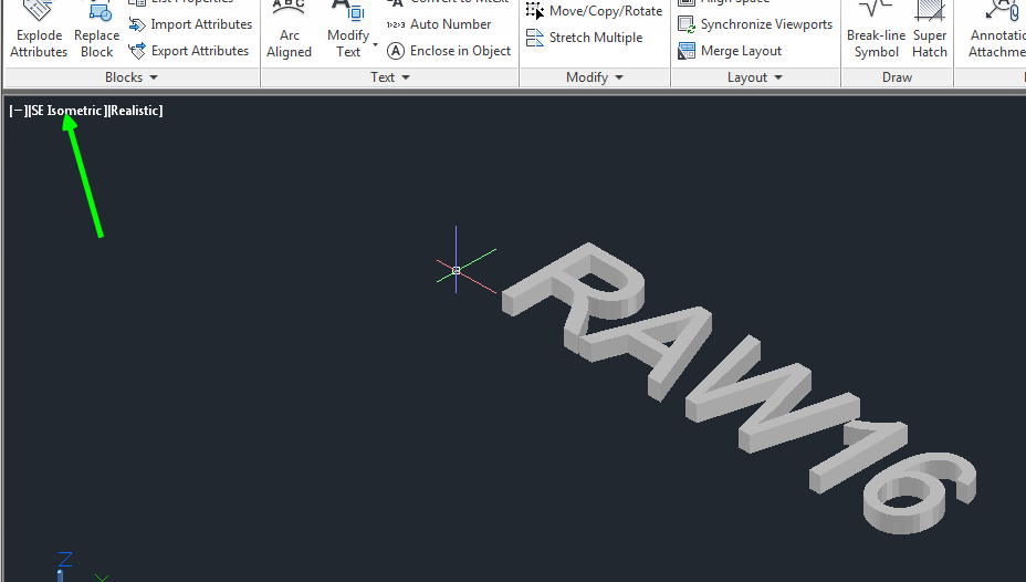 Tutorial Cara Membuat Text 3D Di Autocad ~ RAW16 BLOG