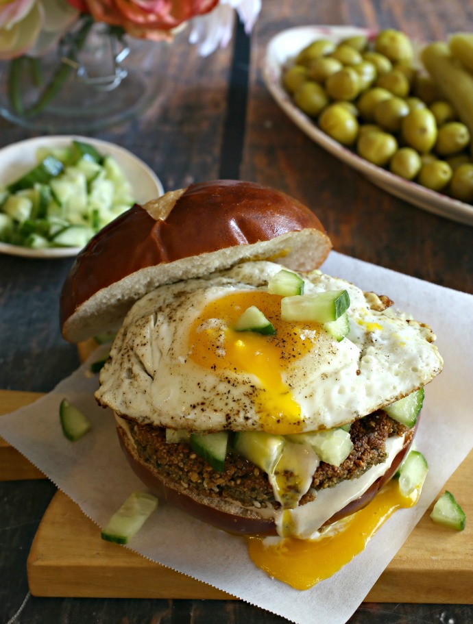Hungry Couple: Falafel and Egg Breakfast Sandwich