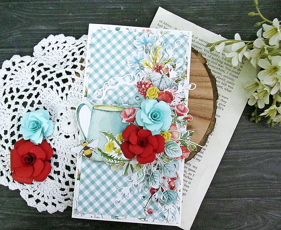 Crafteezee Shop: Bright card with Mintay papers