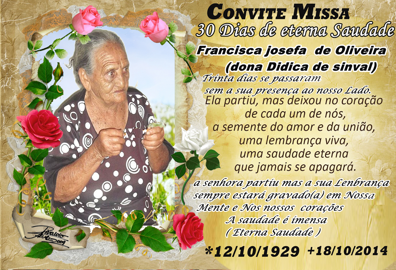 Texto Para Convite De Missa De 30 Dias - RETOEDU