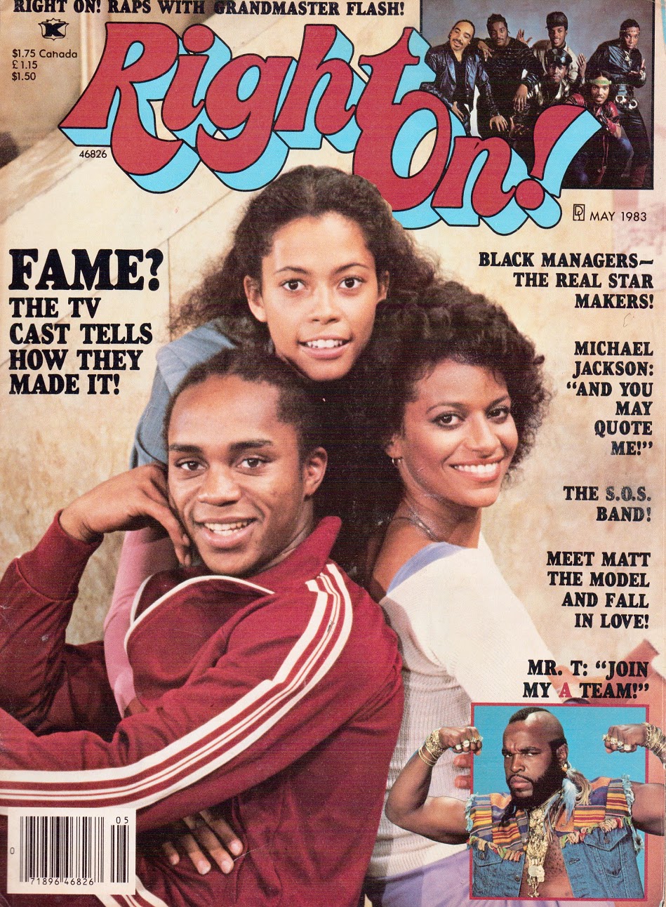 Top Of The Pop Culture 80s: kids From Fame Right On Magazine 1983