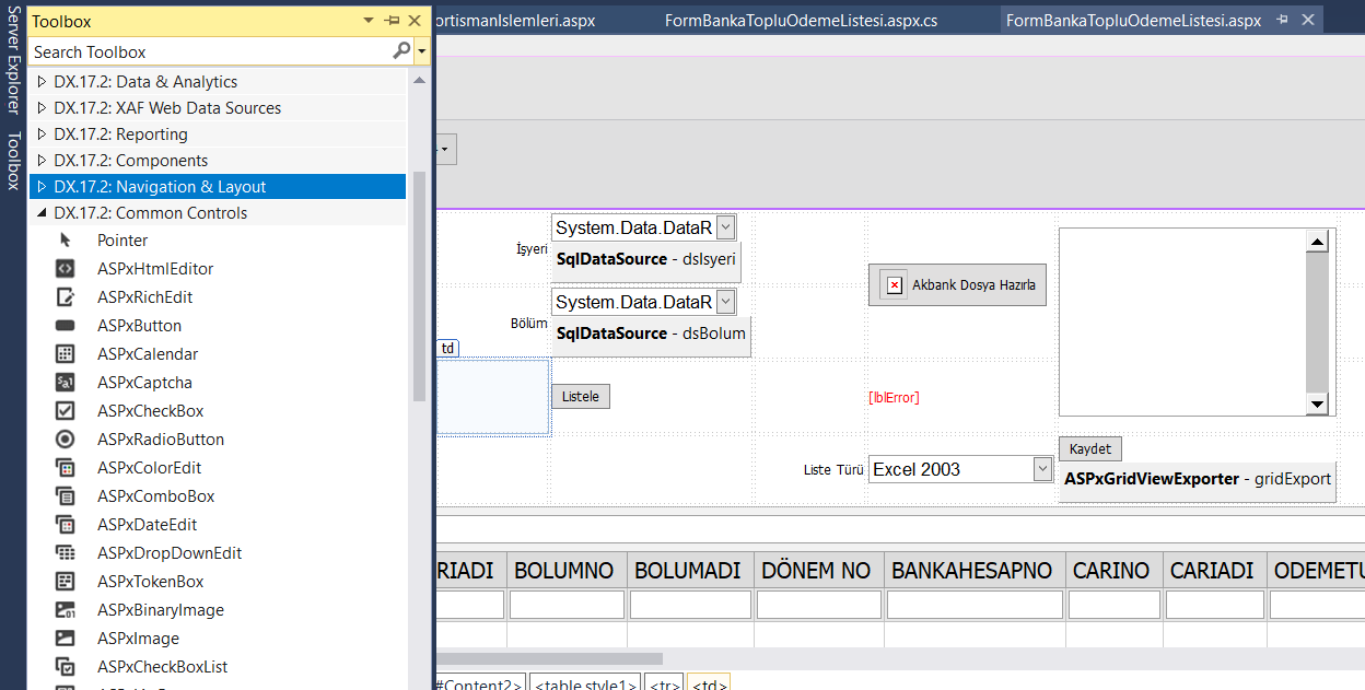 🚀 C# DEVEXPRESS RMOS - Visual Studio 2017 de Devexpress 17.2.5 Toolbox ...