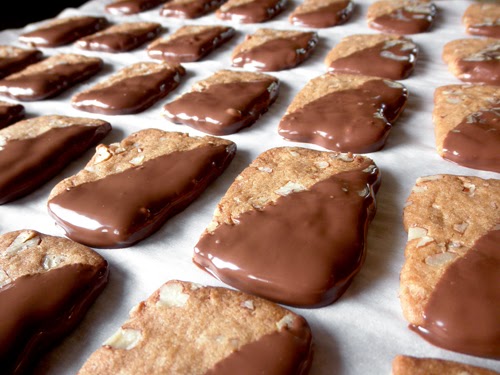 Food Pusher: Chocolate Dipped Refrigerator Cookies