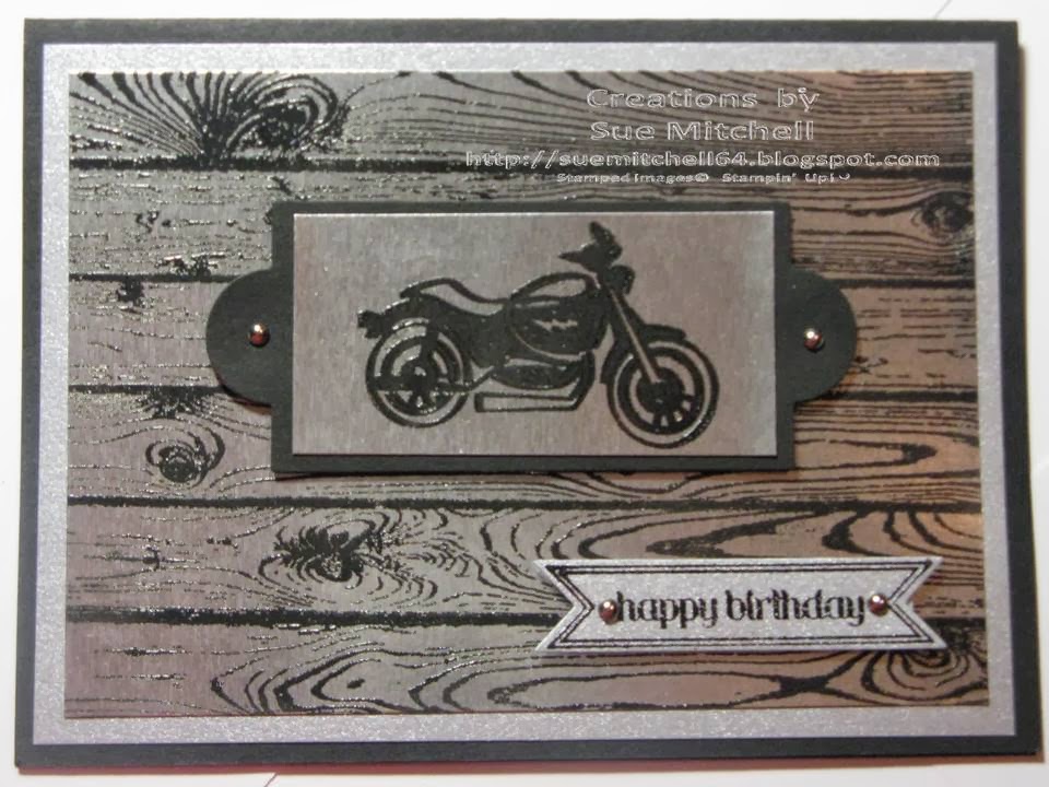 Stampin' Up! Australia - Sue Mitchell: Male Birthday cards "Rev Up The ...