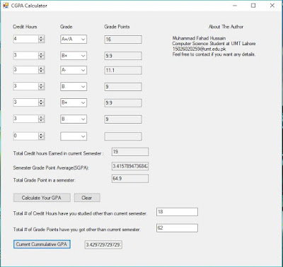 CS - UMT: UMT CGPA CALCULATOR .exe file University of Management and ...