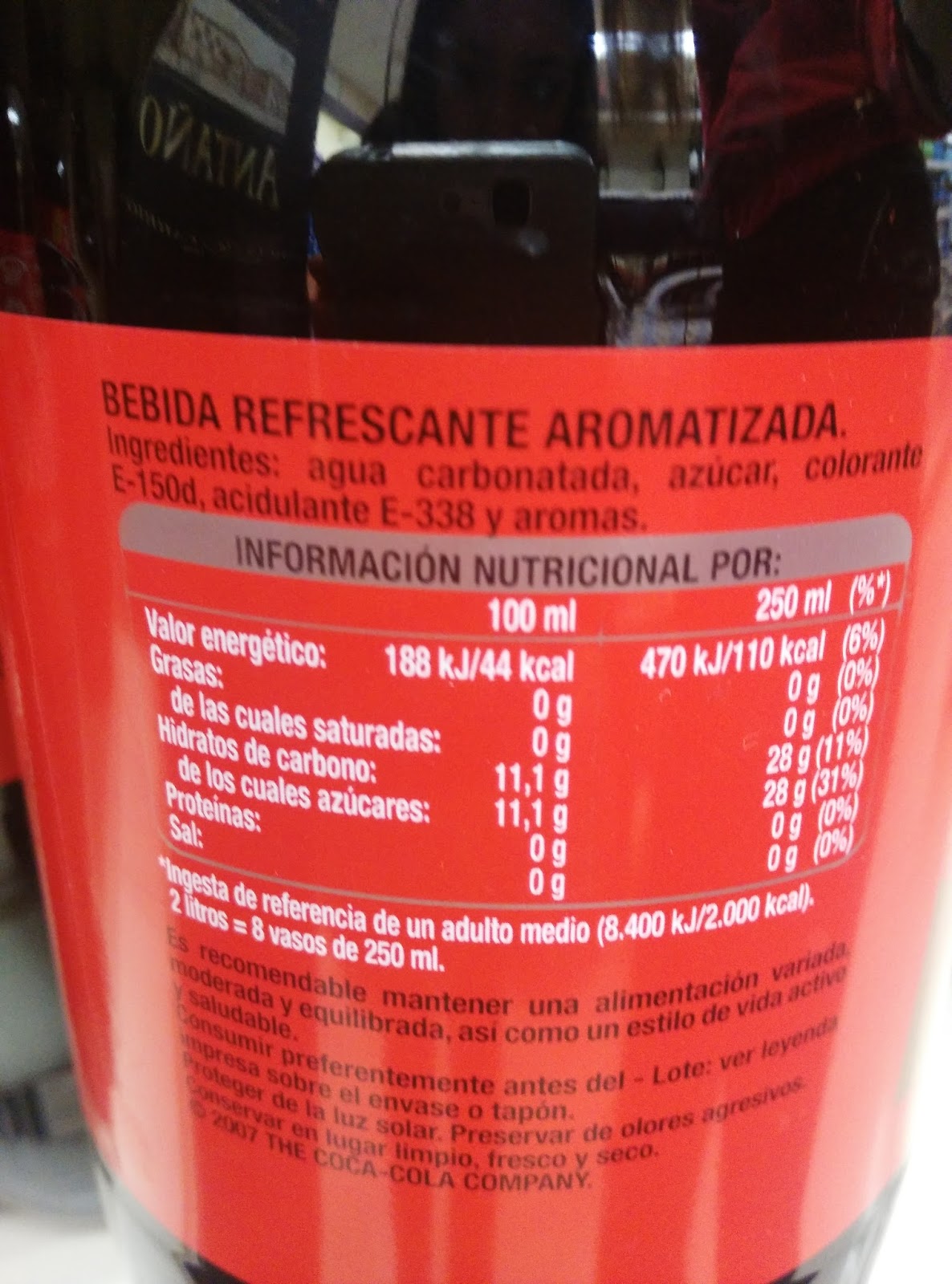 CONSUMO Y PUBLICIDAD paulaynerea: INGREDIENTES DE LA COCACOLA