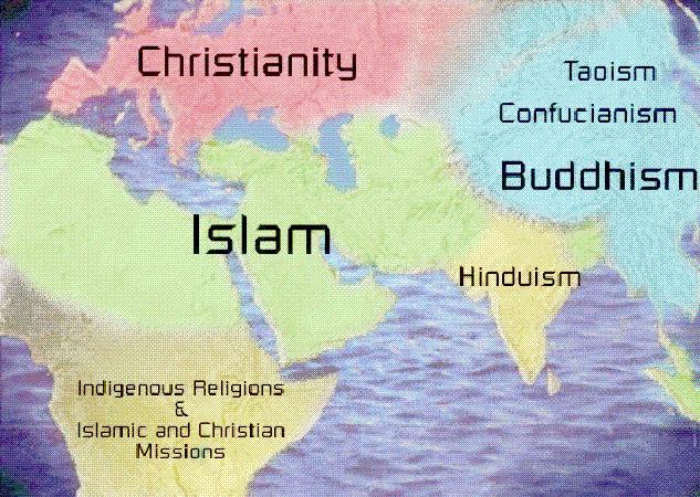 God Of India: Christianity World Map